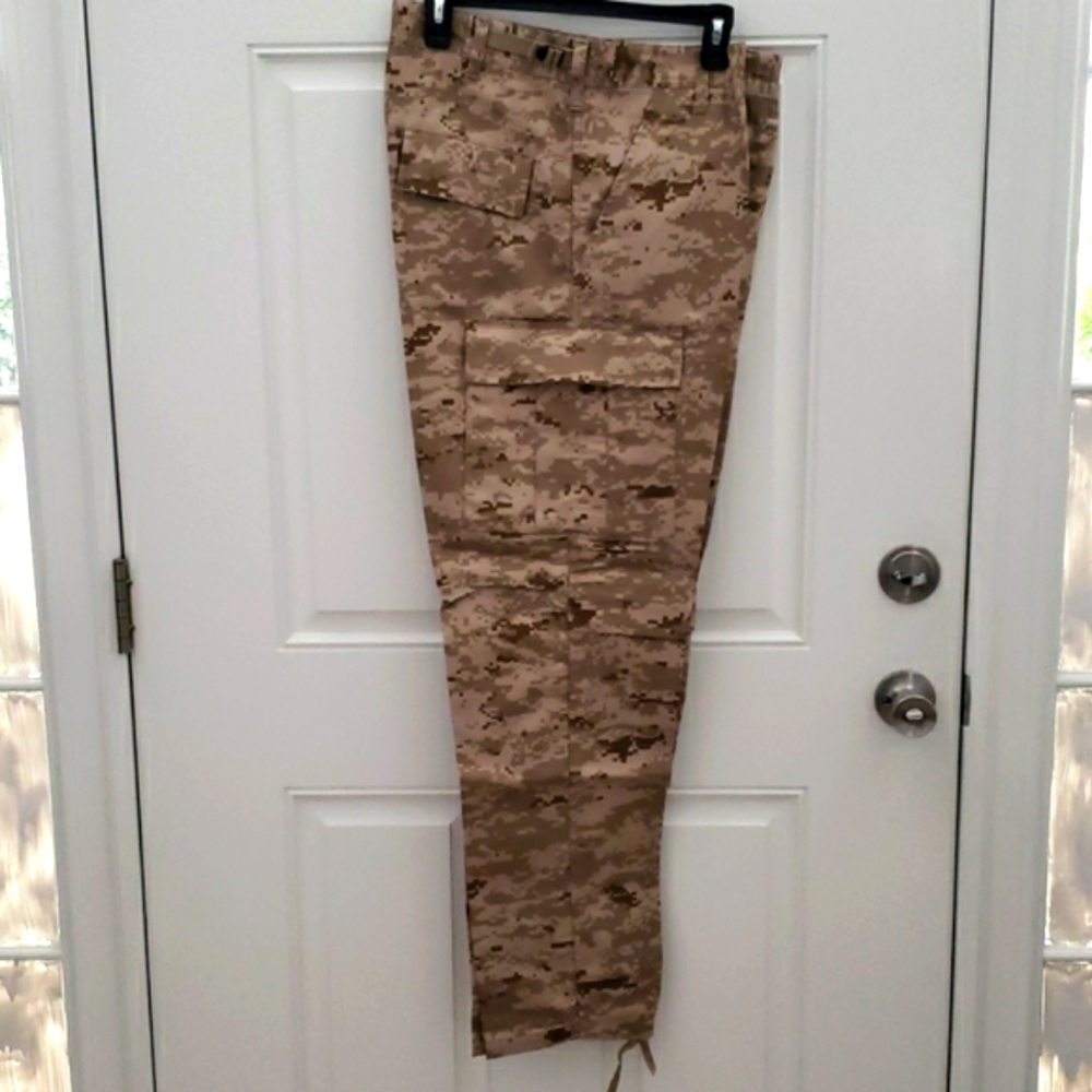 Men's Military 6 Pocket Desert Digital Bdu Pants - Gem